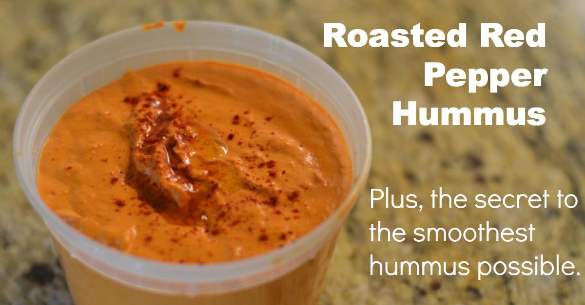 Roasted red pepper hummus - Homemade style | NOYOKE Recipes